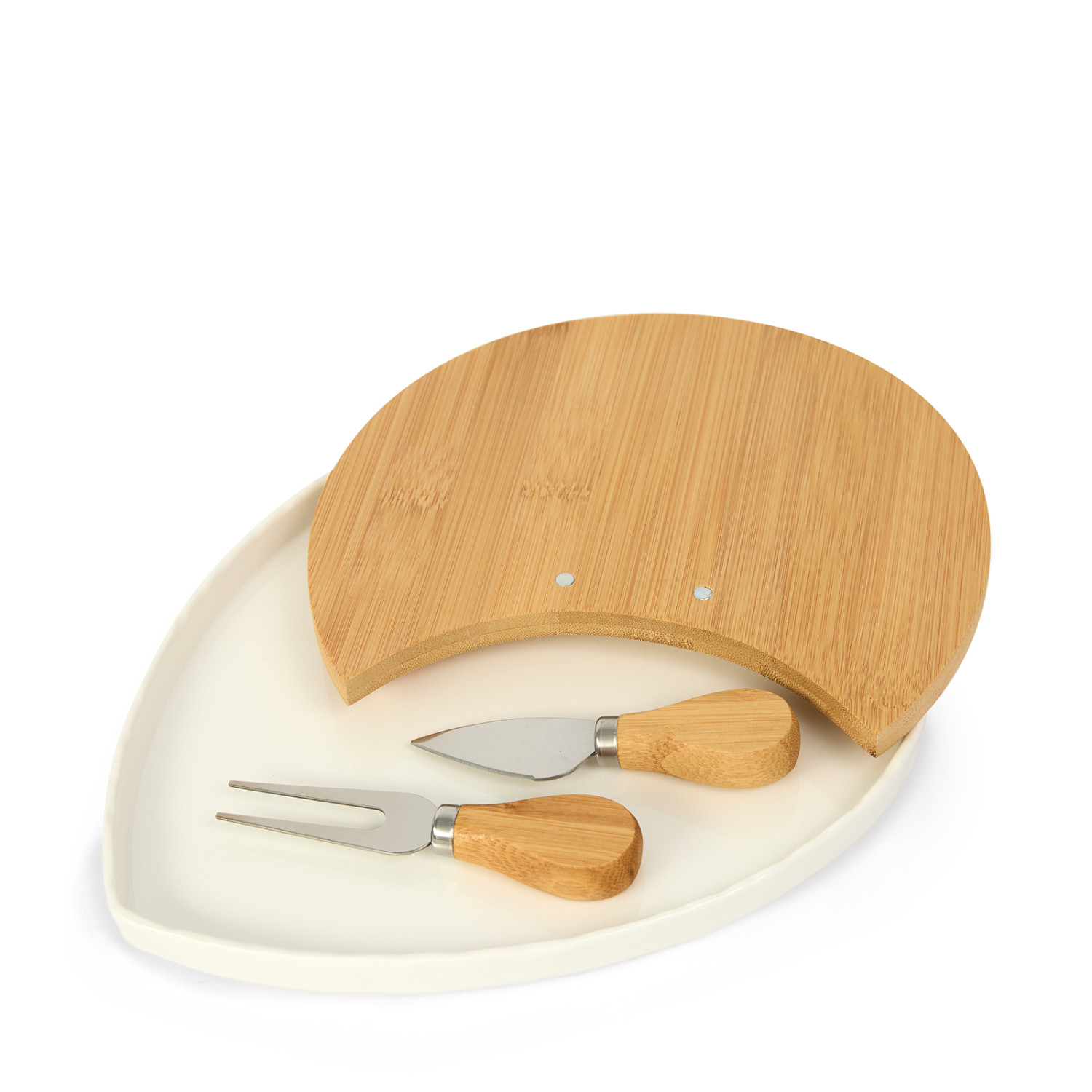 Тарелка с ножом и вилкой Albero Белый купить по цене от руб.